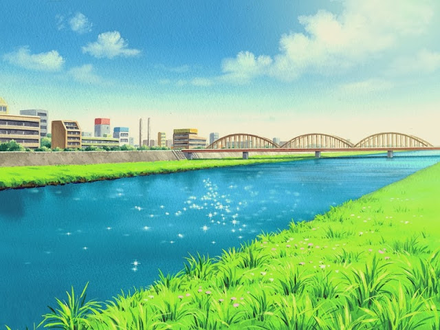 Anime Landscape: River (Anime Background)